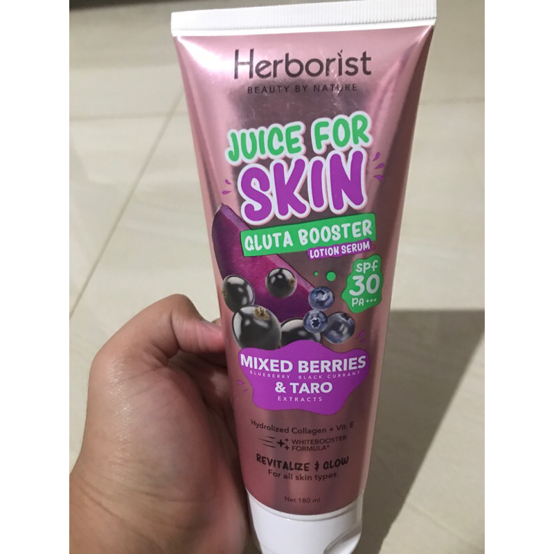 Jual Herborist Juice Skin Gluta Booster Lotion Serum SPF 30 PA ...