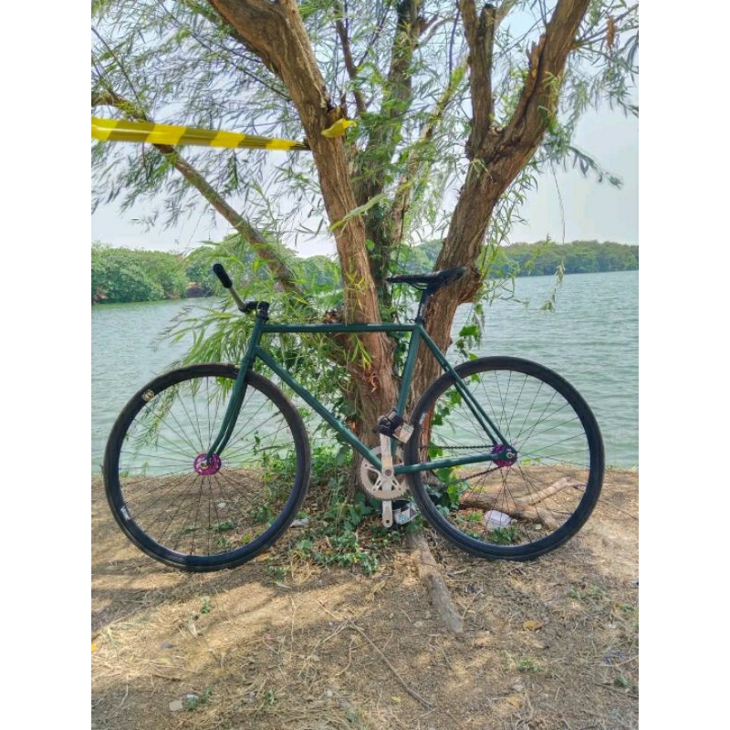 Jual frame set fixie classic standart include bb & headset | Shopee ...