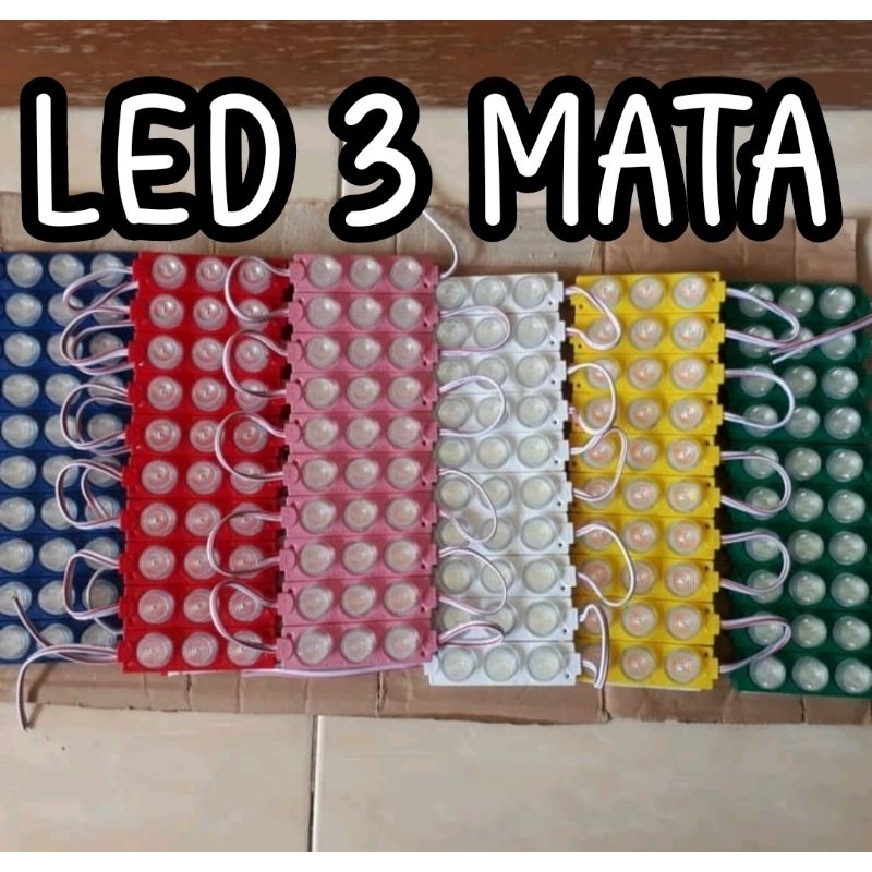 Jual Lampu Led 24v Modul Mata Besar 3 Led 3watt 24v 3030 Shopee Indonesia