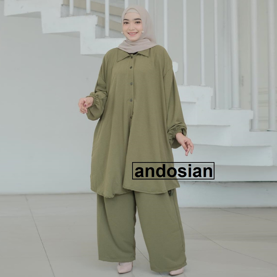 Jual ASIX ONE SET - LD 140 160 cm Setelan Super Jumbo Polos Crinkle Airflow Halus Premium ...