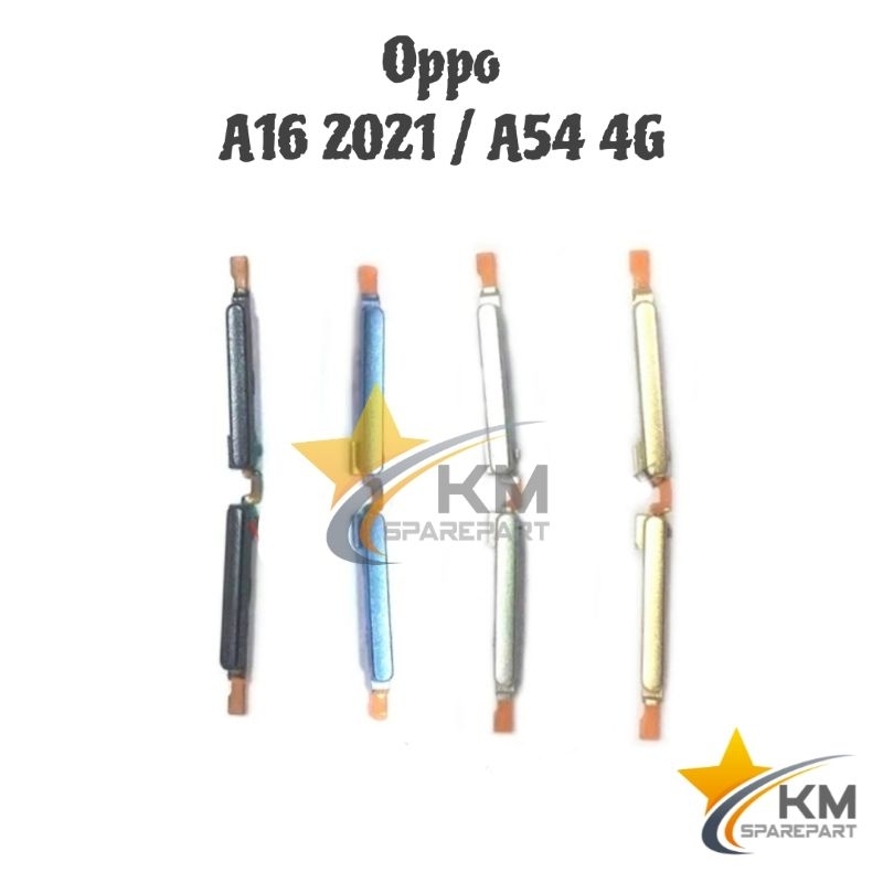 Jual Tombol Luar Power On Off Volume Oppo A16 2021 A54 4G Keypad Pernik Rubber | Shopee Indonesia