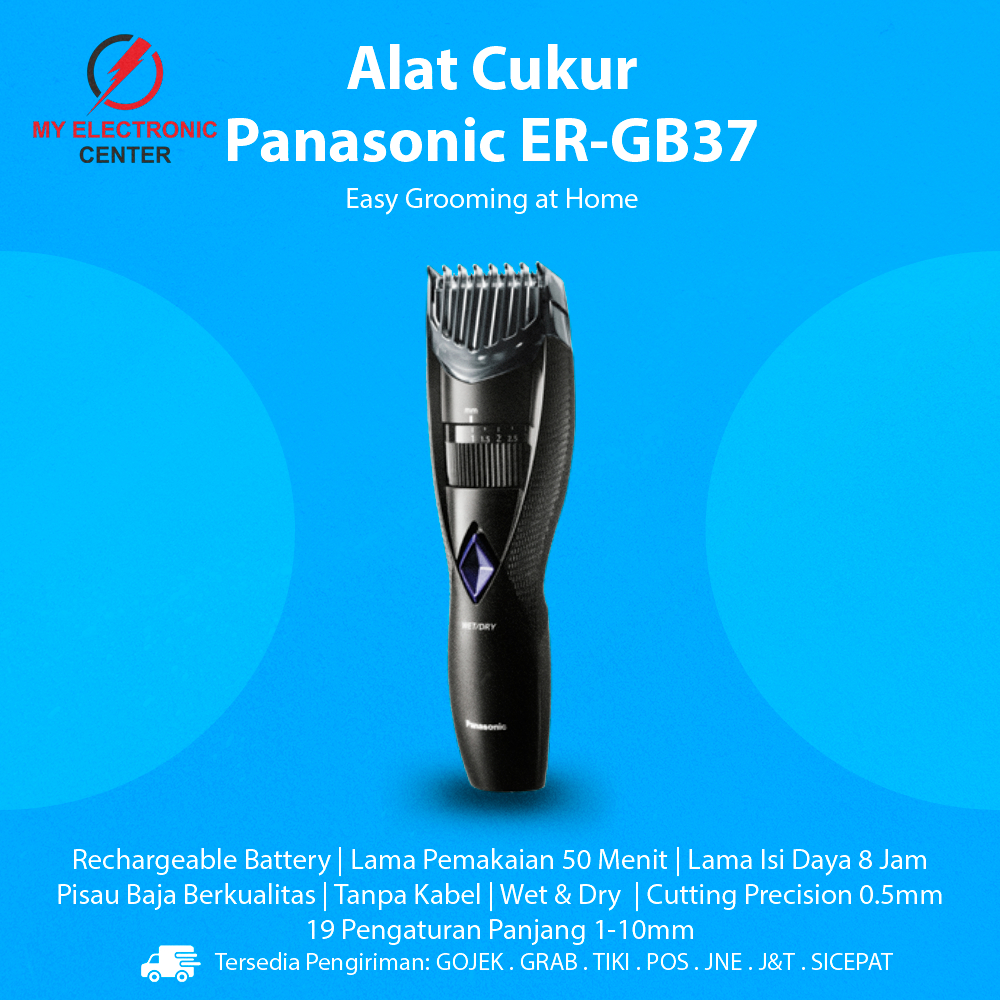 Jual Mesin Cukur Elektrik Panasonic ER-GB37 Pencukur Jenggot Kumis Jambang | Shopee Indonesia
