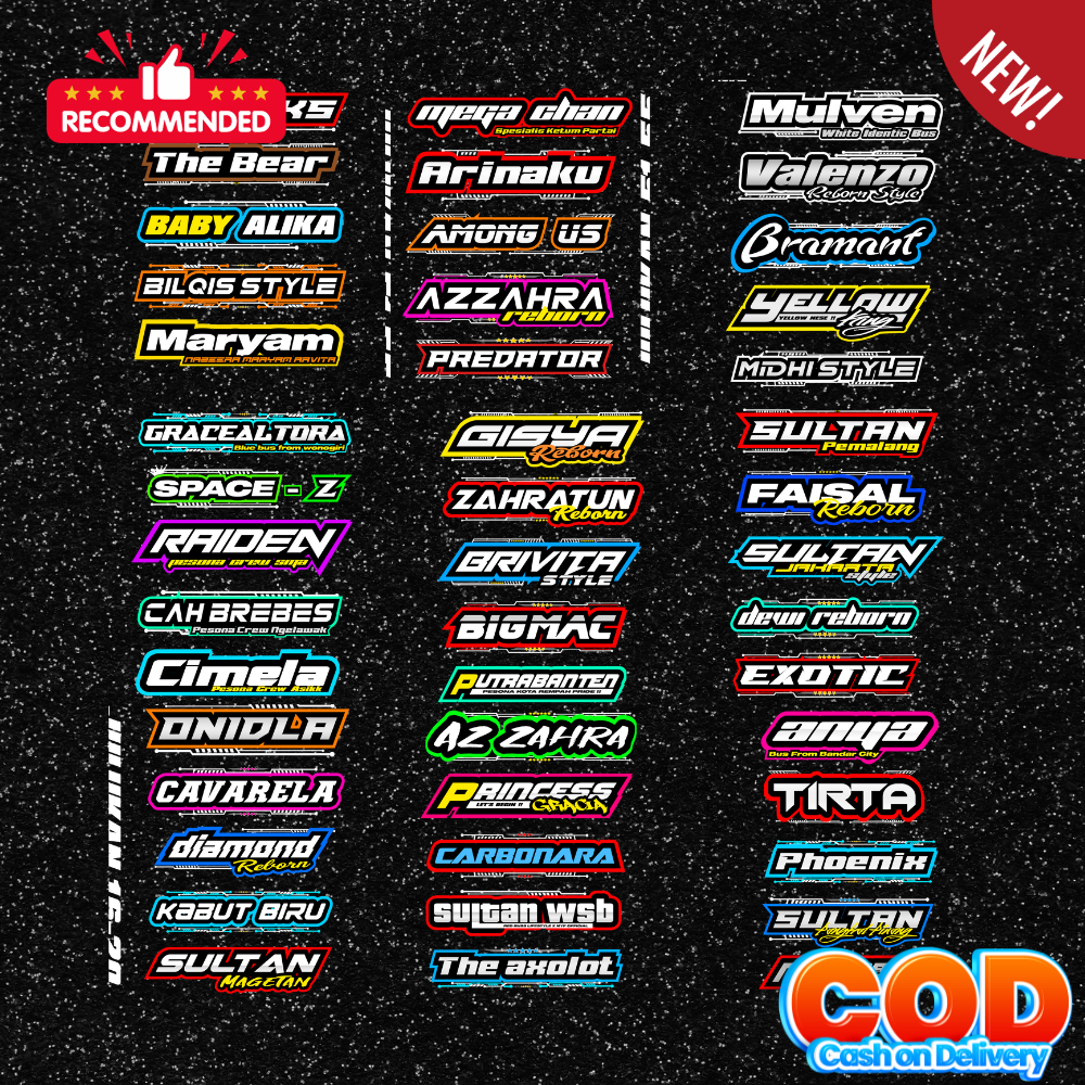 Jual STIKER JULUKAN BUS BASURI JULUKAN BUS TELOLET | Shopee Indonesia