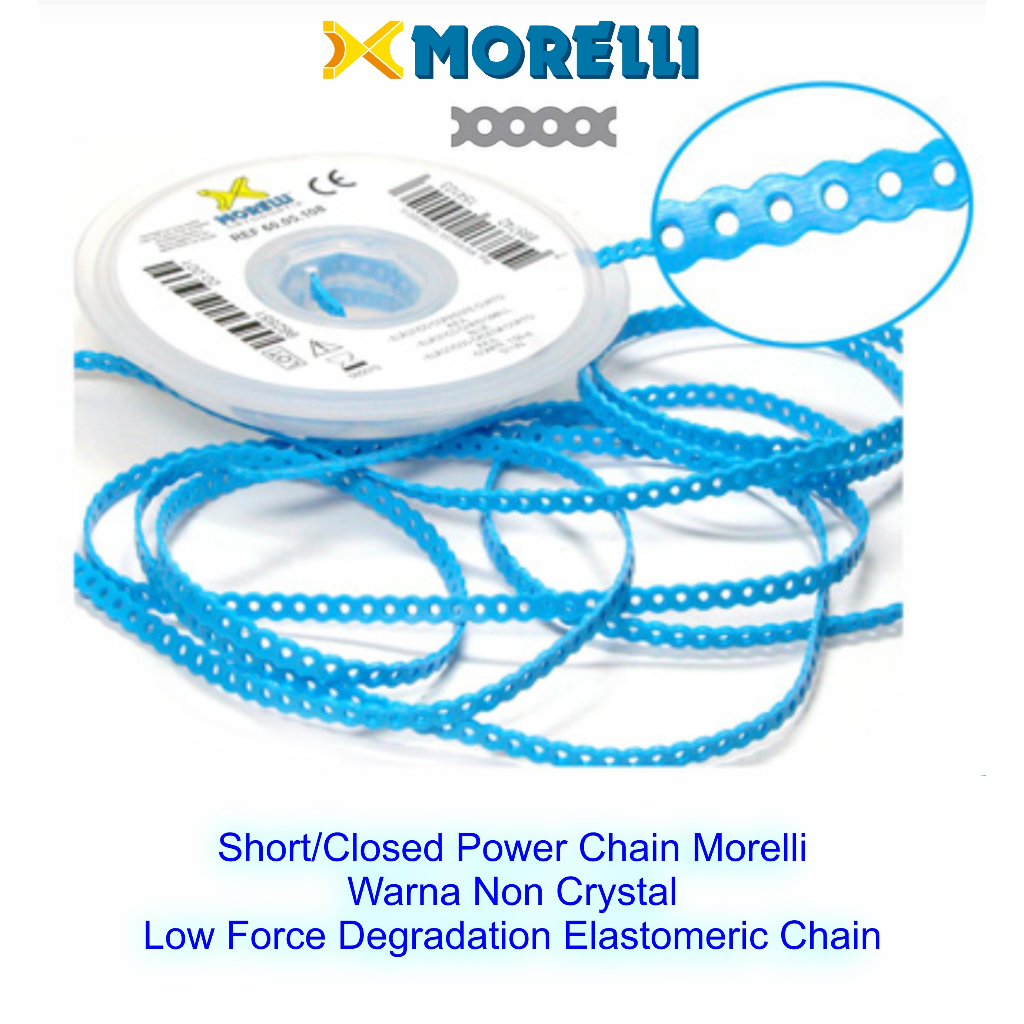 Jual Power Chain Orthodontic Short Non Crystal 1,5M I Elastic Chain ...