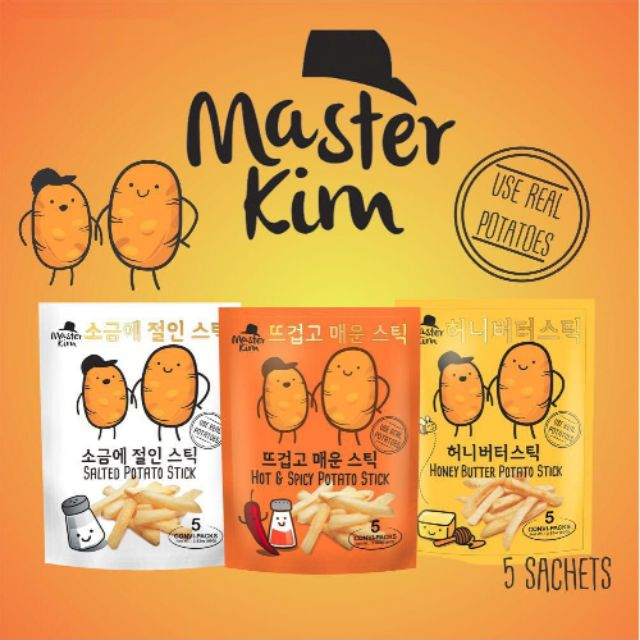 Jual Master Kim Potato Stick 80g - 5 x 16g | Shopee Indonesia