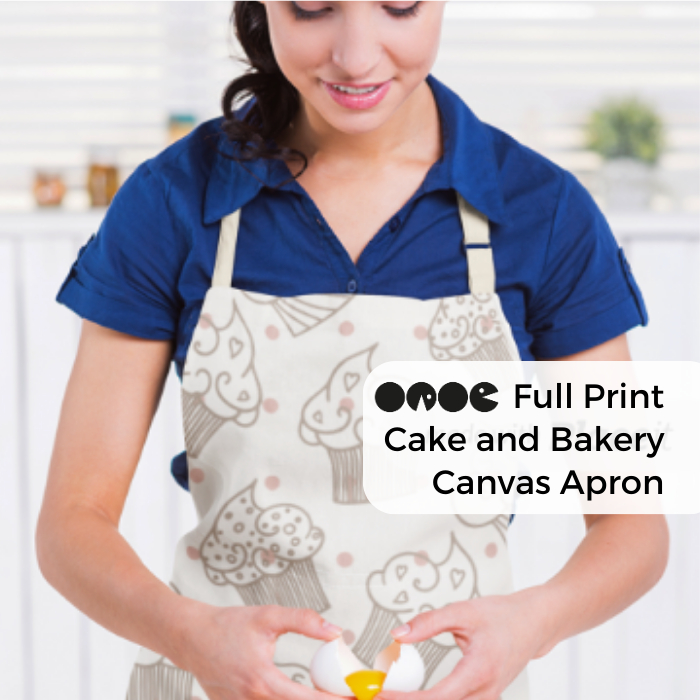 Jual AC CUSTOM Cake Bakery Full Print Canvas Apron Celemek Kanvas Motif ...