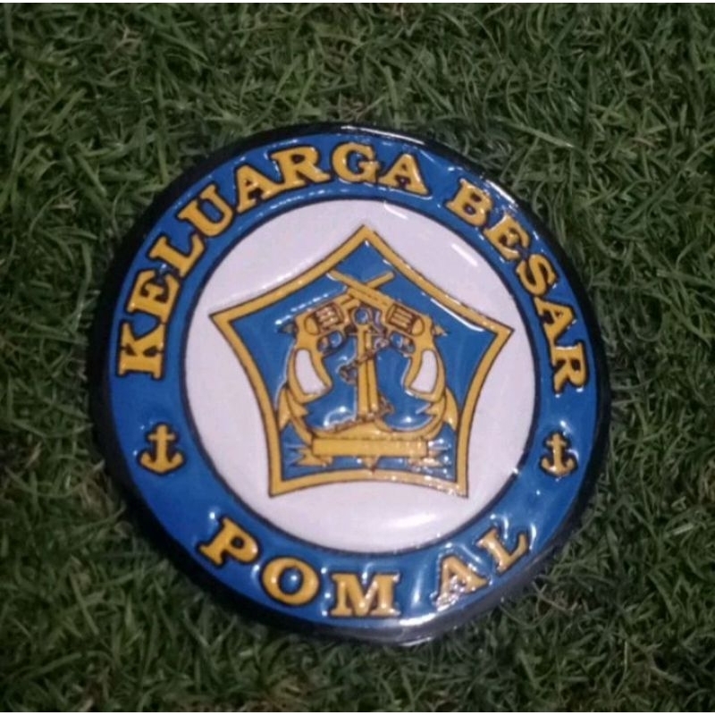 Jual Stiker Embos Timbul Logo KELUARGA BESAR POM AL / POLISI MILITER ...