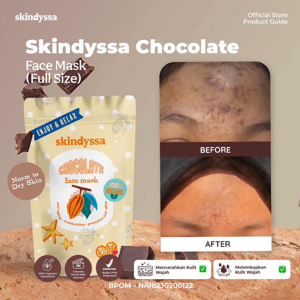 Jual Daisy Organic - Skindyssa - Chocolate | Face Mask | Masker Organik ...