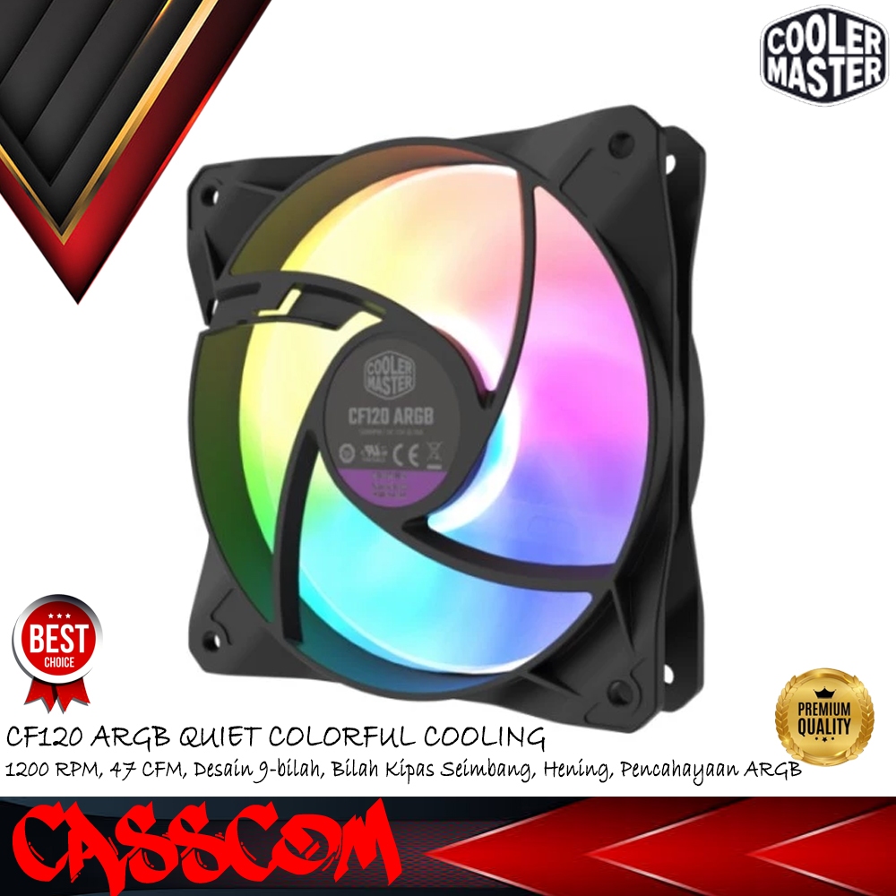 Jual Fan Casing Cooler Master CF120 ARGB 12CM - Fan Case RGB 12 CM | Shopee Indonesia