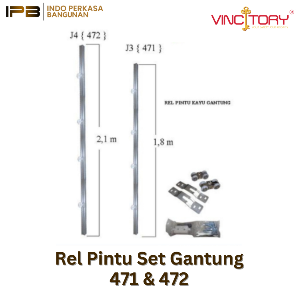 Jual VINCITORY Rel pintu geser sliding Rel Pintu Dorong Geser Sliding ...