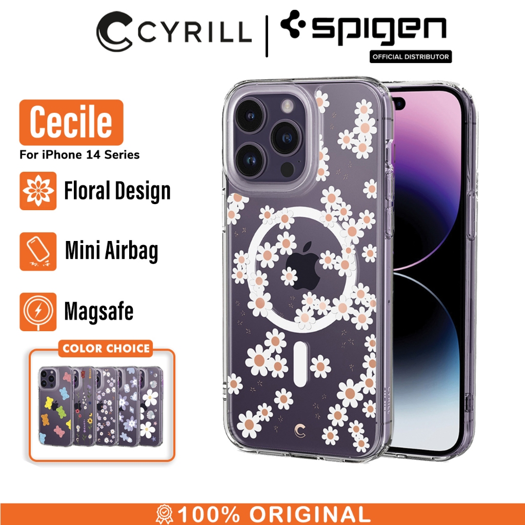 Jual Case iPhone 14 Pro Max Plus Cyrill Cecile MagSafe Clear Motif Casing | Shopee Indonesia