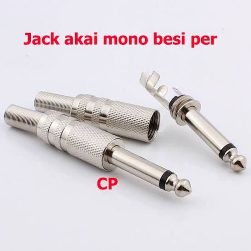 Jual jack mic/jack microphone akai mono 6,5mm | Shopee Indonesia