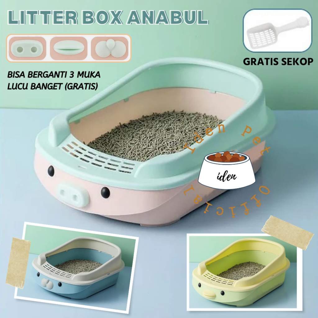 Jual Litter Box Kucing Cat Toilet Tempat Bak Pasir Kucing Baskom Poop ...