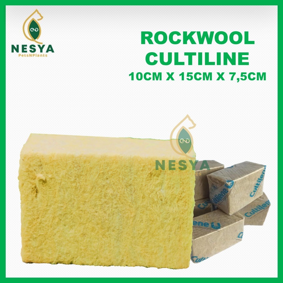 Jual Rockwool Cultilene Rockwoll Hidroponik 10cm x 15cm x 7,5cm Media ...