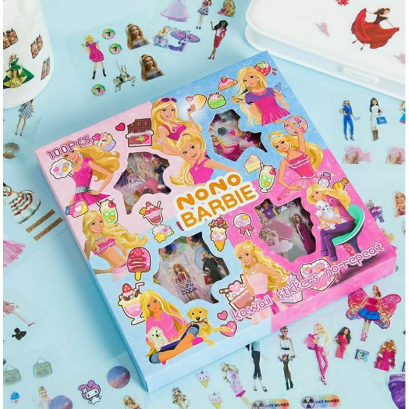 Jual STICKER NONO BARBIE - sticker premium waterproof books - sticker ...