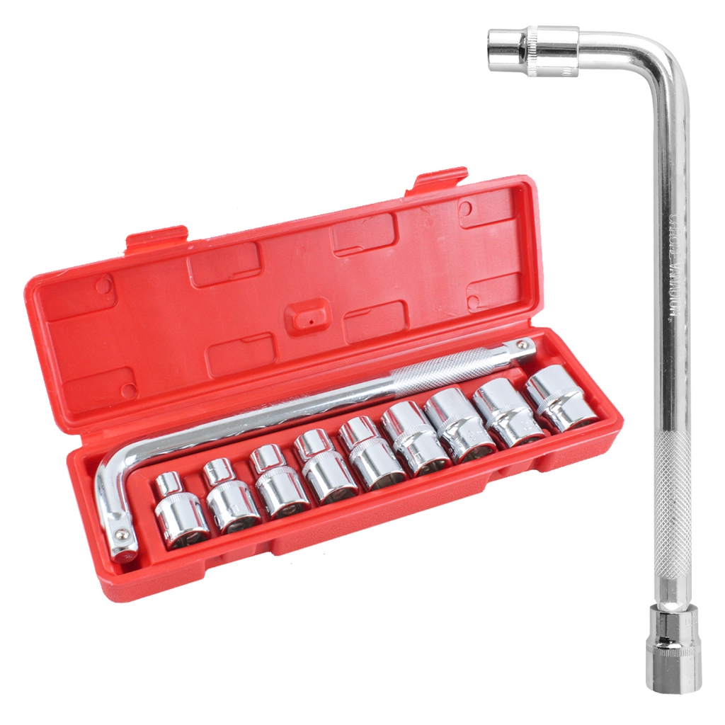 Jual Suksestech Kunci Shock Set Socket Set 10 Pcs Murah 8mm - 24mm Alat ...