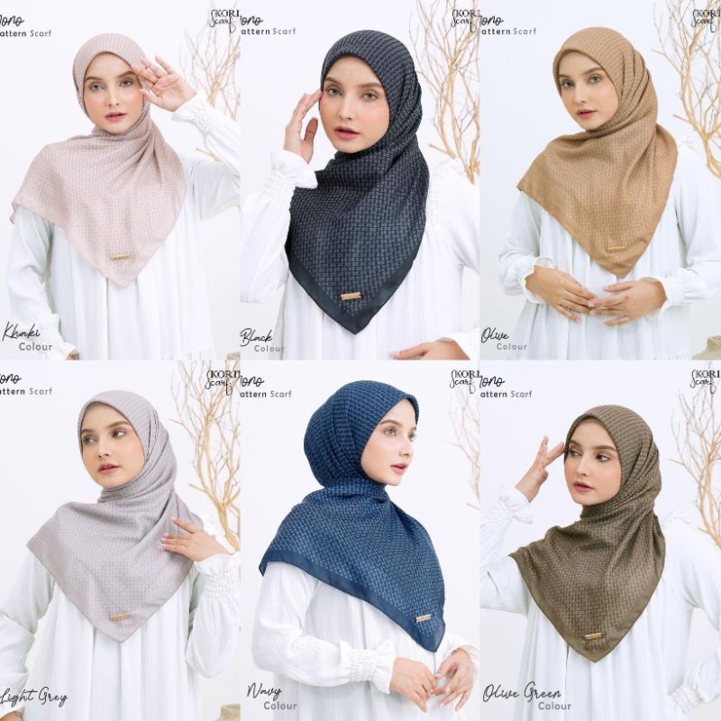 Jual Korina MONO PATTERN SCARF | HIJAB JILBAB MONOGRAM KORINA TERBARU ...
