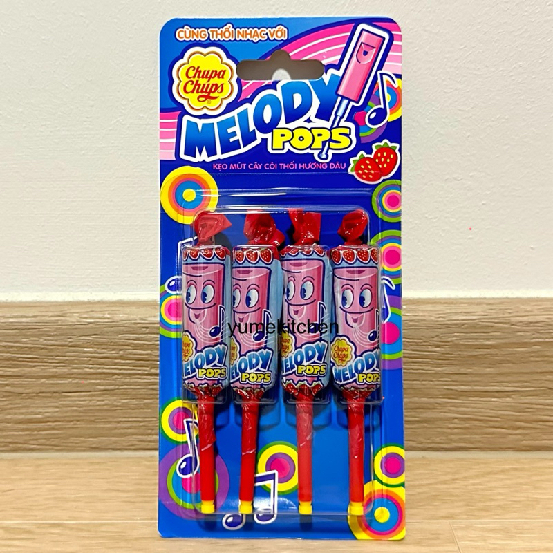 Jual Chupa Chups Melody Pops Strawberry 60 g - Vietnam | Shopee Indonesia