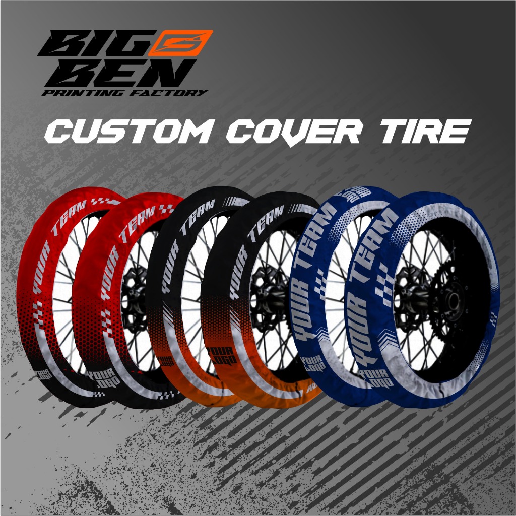 Jual Custom Cover Ban Motor Cover Tires Sarung Ban Satu Set Depan ...