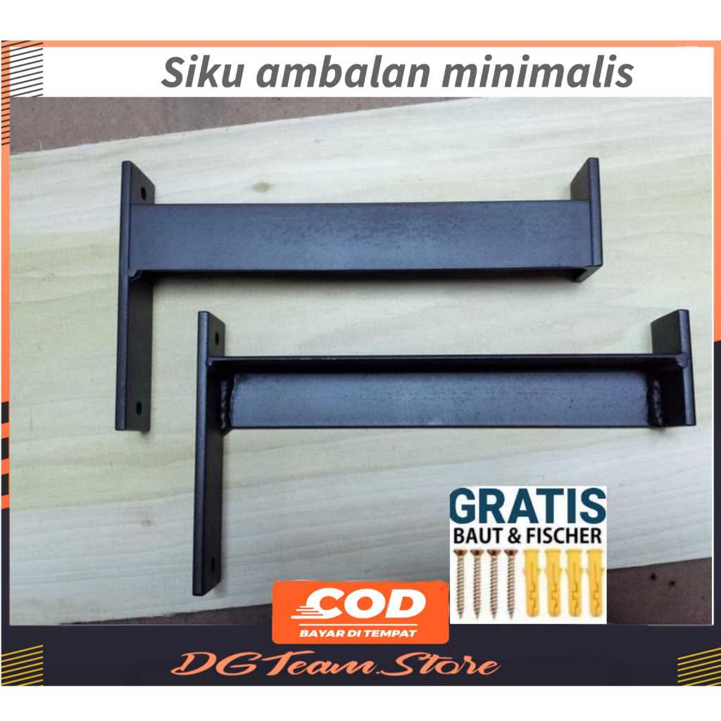 Jual SIKU AMBALAN / BESI PENYANGGA PAPAN / SIKU L | Shopee Indonesia