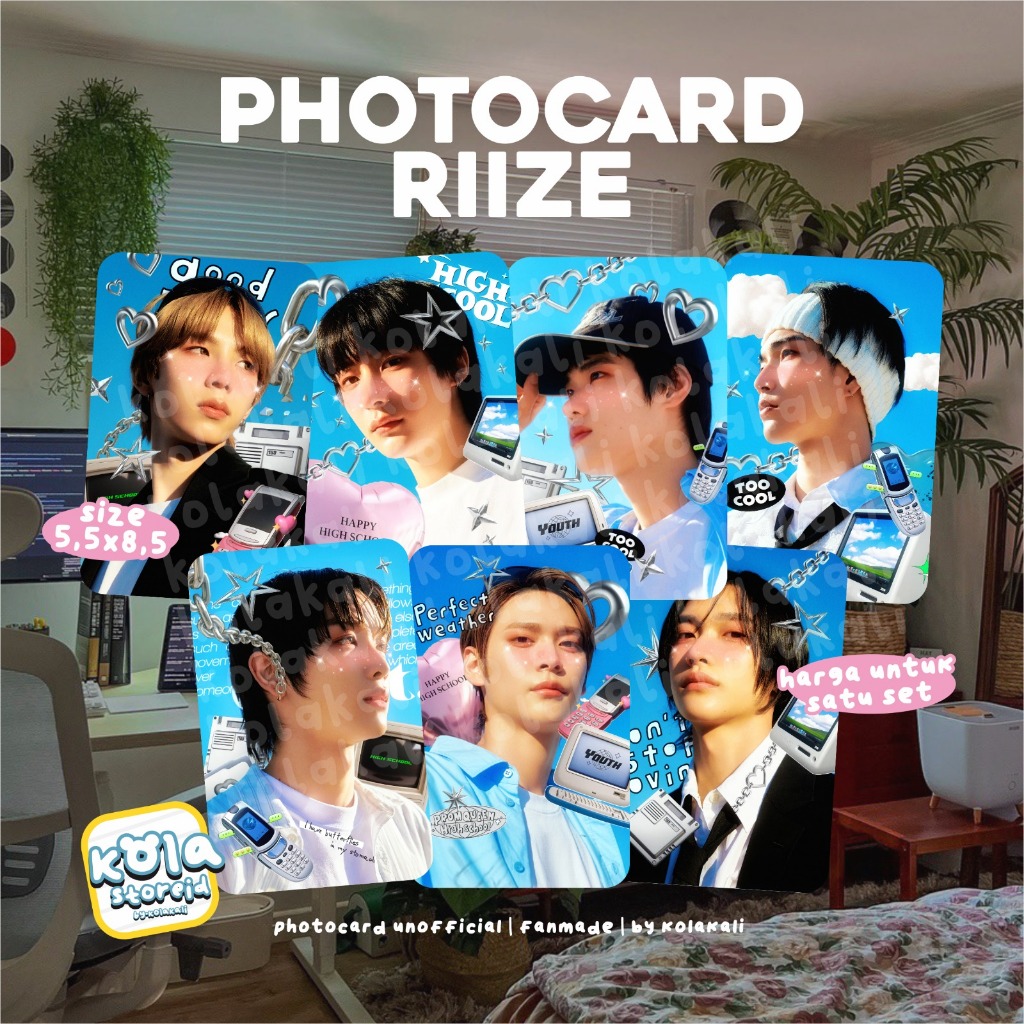 Jual [SET] RIIZE PHOTOCARD | BY KOLAKALI | CUTE PHOTOCARD | TEBAL ...
