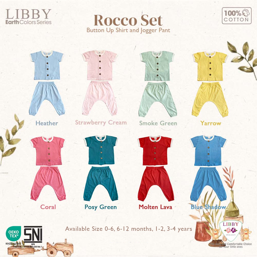 Jual LIBBY Earth Setelan Rocco Set Pendek Celana Jogger Seri 2 Bayi dan Anak Unisex usia 0-4 ...