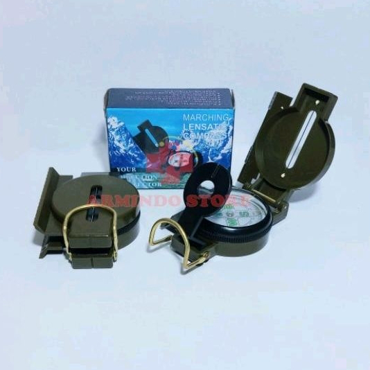 Jual Harga Promo.. Kompas Kecil Bulat | Kompas Lensatic | Alat Penunjuk ...