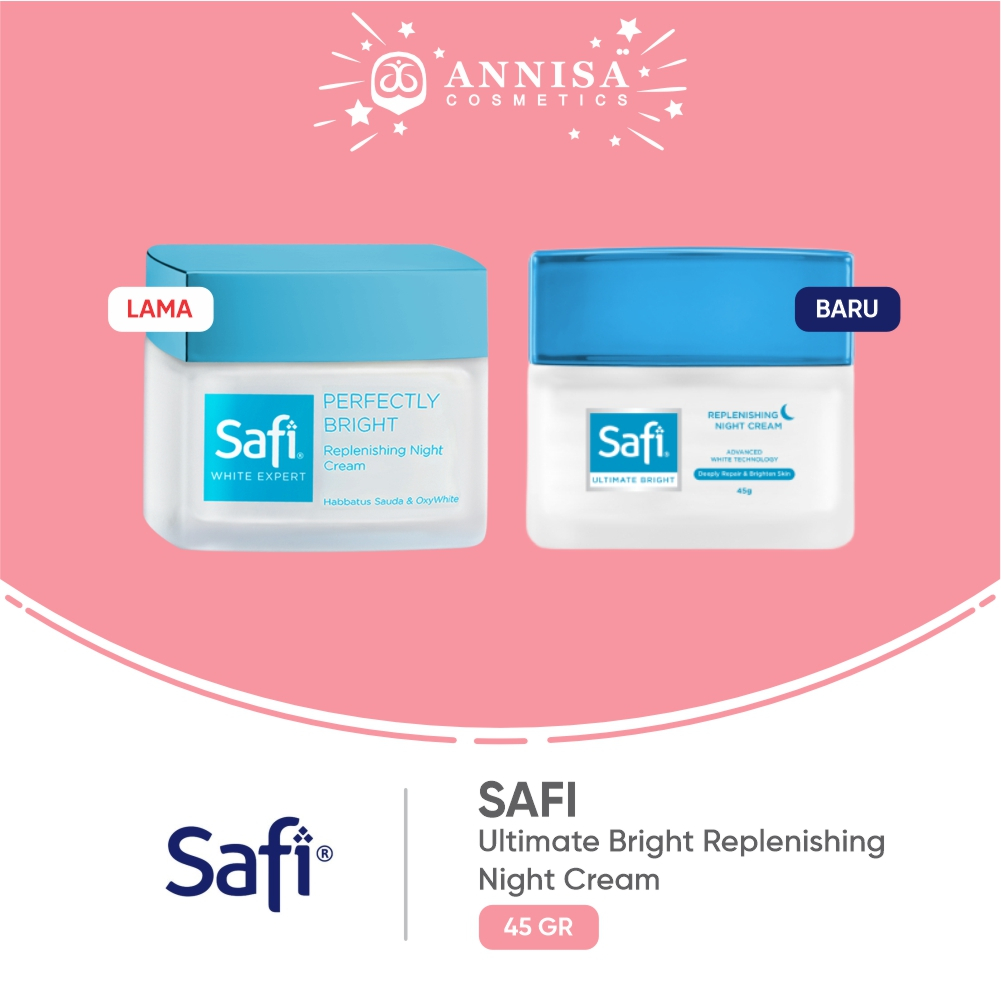 Jual Safi Ultimate Bright Replenishing Night Cream 45 Gr | Shopee Indonesia