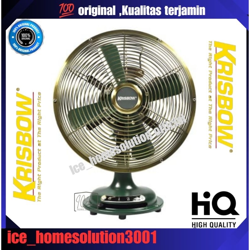 Jual Krisbow 8 Inci Kipas Angin Meja Vintage - Hijau/Kipas angin klasik ...