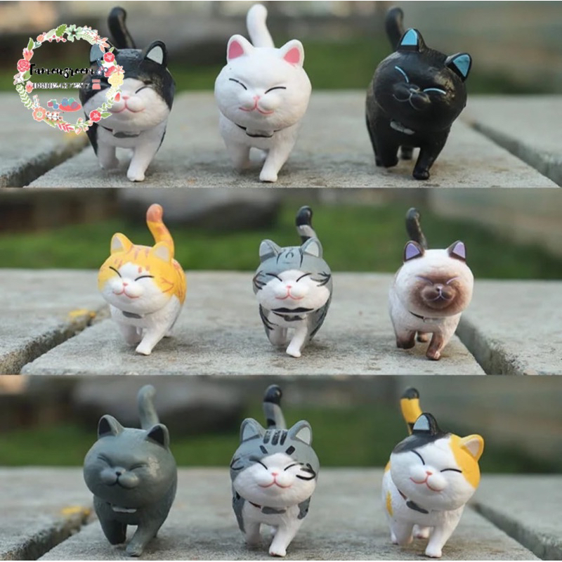 Jual Miniatur Ornamen Kucing - Figure Mainan Hewan - Pajangan Kucing ...