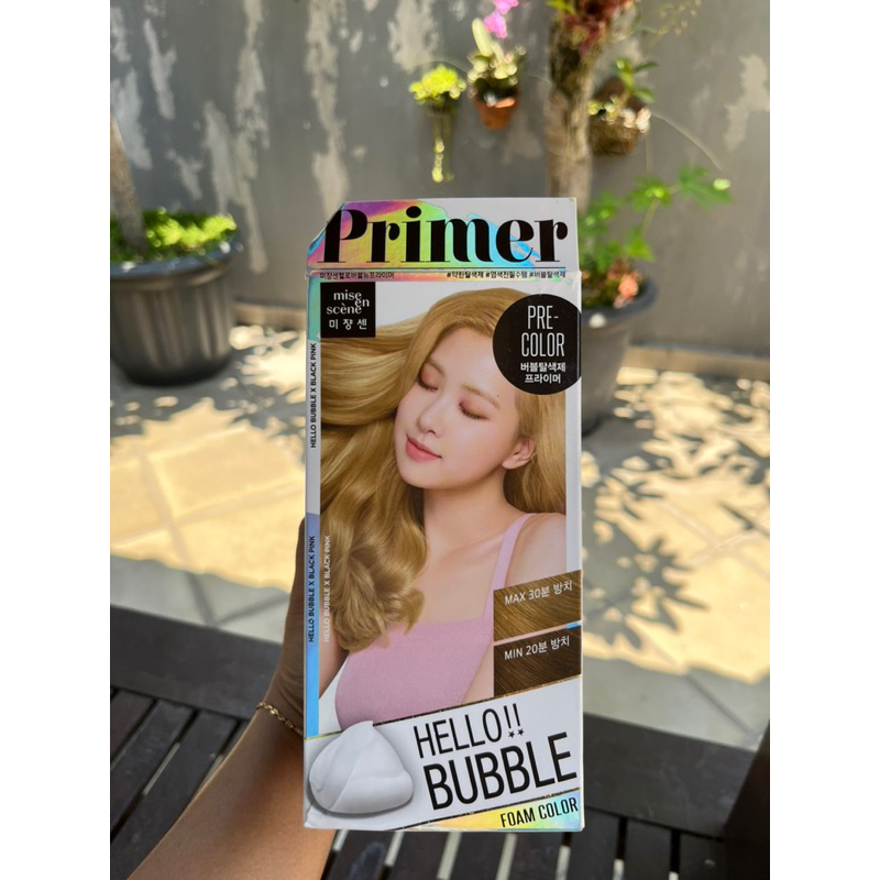 Jual [NEW/PRELOVED] MISE EN SCENE Hello Bubble PRIMER Hair Color Cat ...