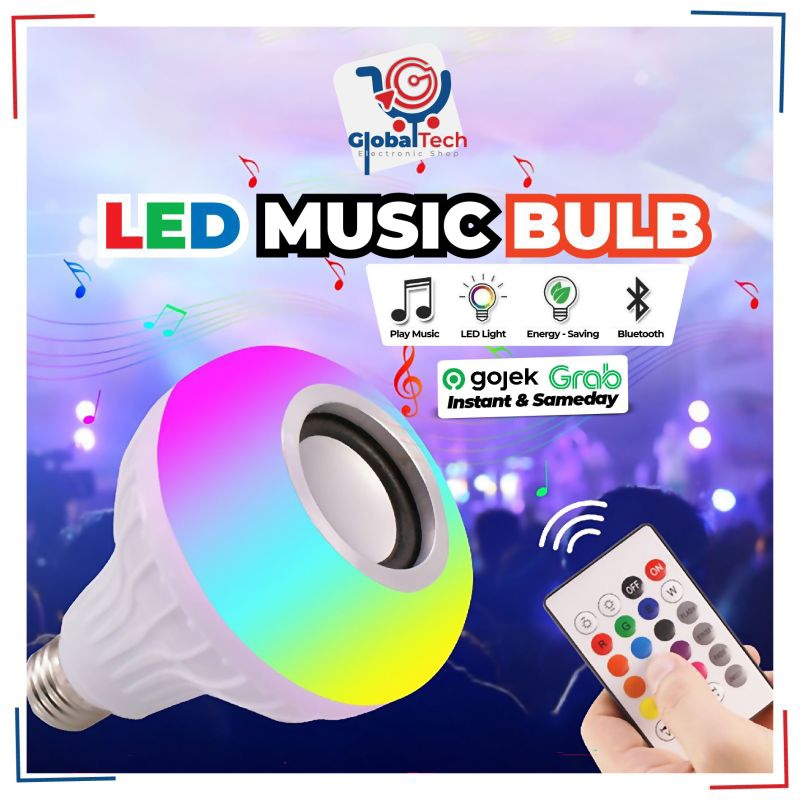 Jual LED MUSIC BULB Speaker Lampu LED Music Wireless Bluetooth/APP ...