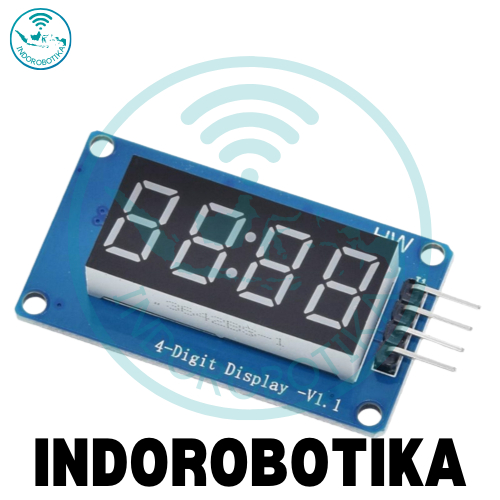 Jual 7 segmen dengan 4 bits mengunakan driver ic tm1637 led untuk ...