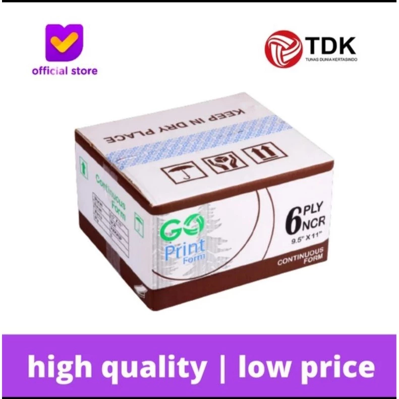 Jual Continuous Form / Continuous Paper / Kertas Komputer Go Print 6 ...