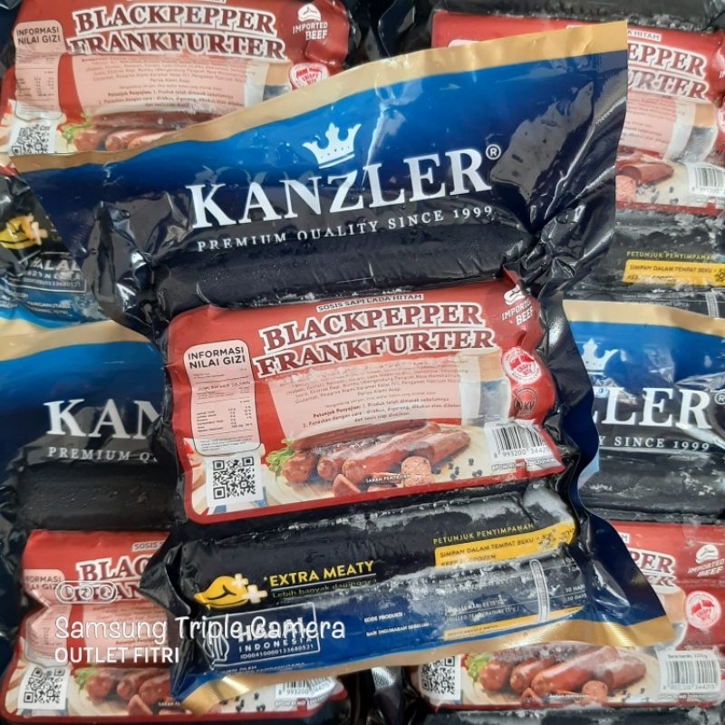 Jual [300gr] KANZLER Blackpepper Frankfurter | Shopee Indonesia