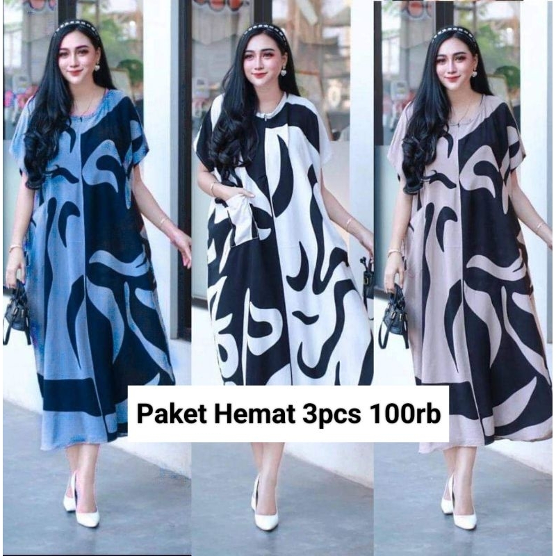 Jual Paket Hemat Daster Lowo Monochrome Ld 140cm | Shopee Indonesia