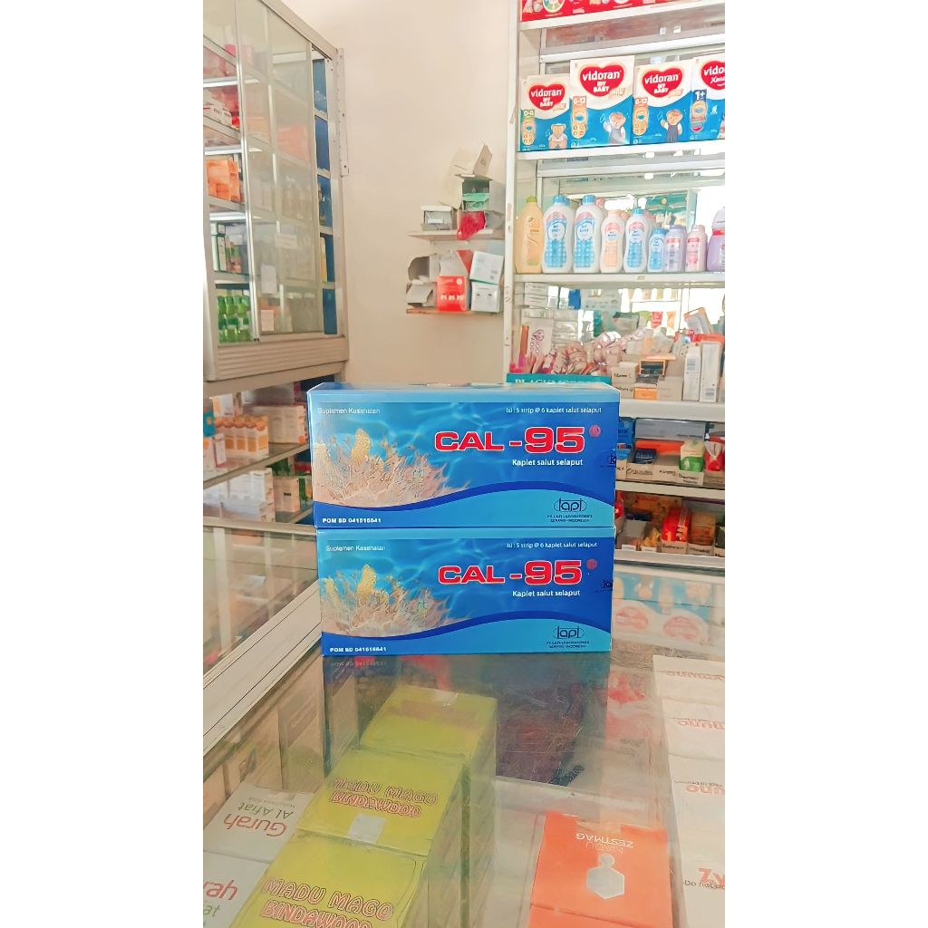 Jual CAL-95 // MULTIVITAMIN // KALSIUM (1strip isi 6 tablet ) | Shopee ...