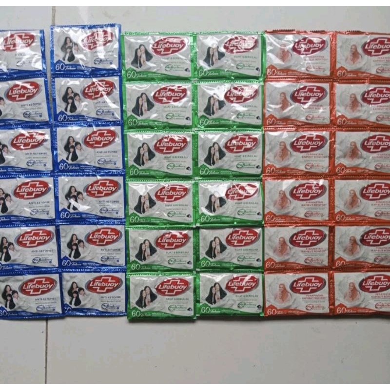 Jual Shampoo Lifebuoy sachet 1 renteng 9ml ( 24 sachet ) | Shopee Indonesia