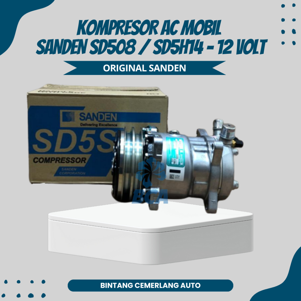 Jual COMPRESSOR KOMPRESOR AC Mobil Sanden SD508/ SD 508/ SD5H14 12 VOLT ...