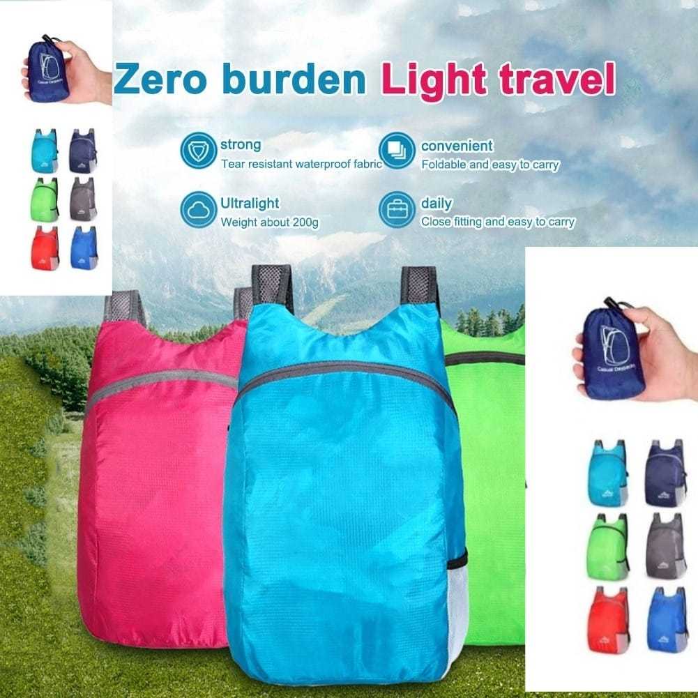 Jual tas ransel lipat saku travel sports pocket bag foldable waterproof ...