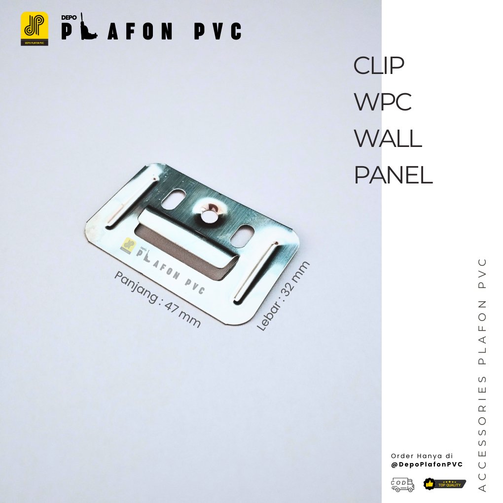 Jual Klip Braket WPC Wall Panel | Shopee Indonesia