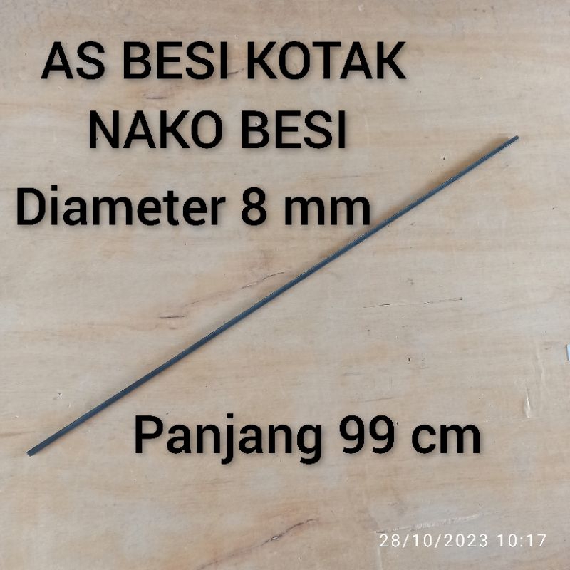 Jual As Besi Segi Empat Besi Kotak Besi Nako 8 mm Panjang 99 cm ...