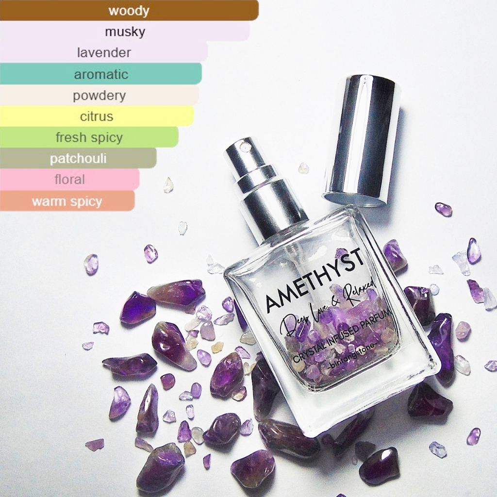 Jual Amethyst Perfume Crystal Infused Perfume Parfum Aroma Amethyst ...