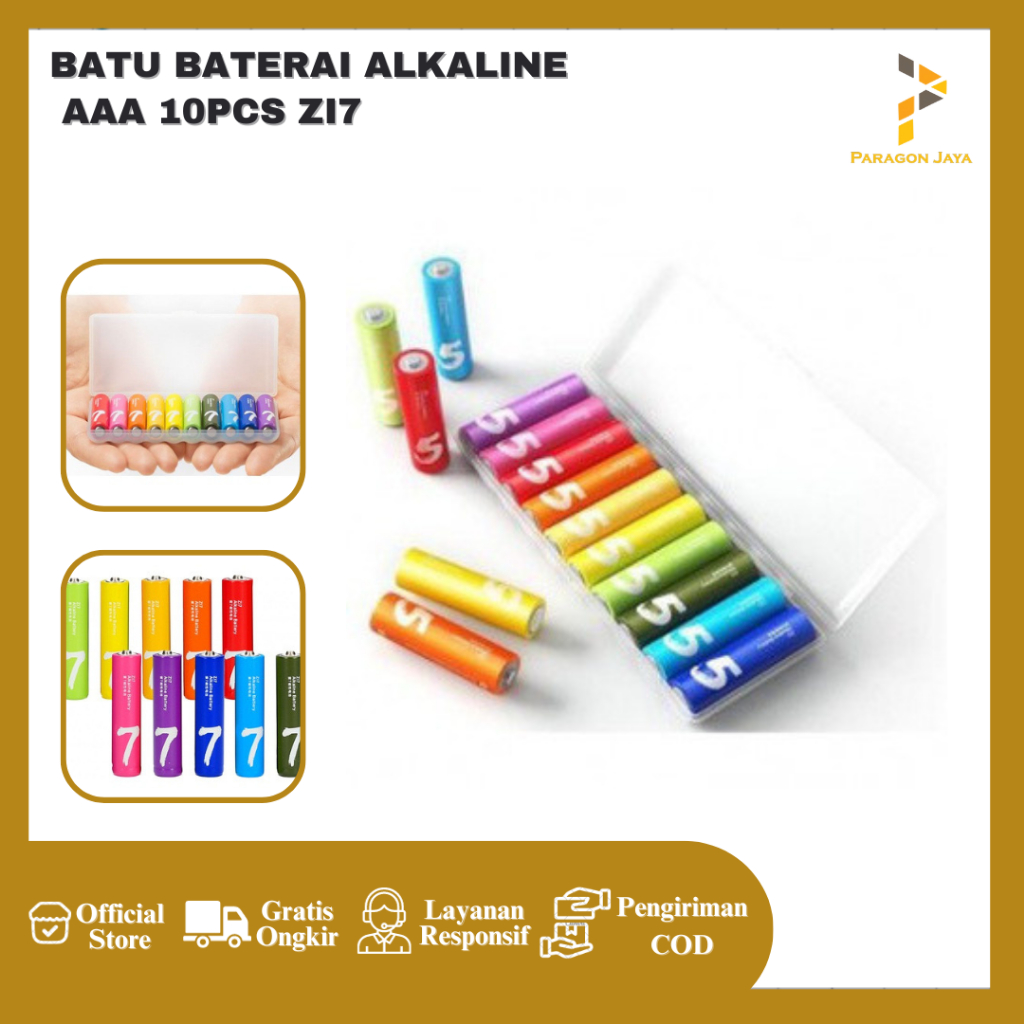 Jual Batu Baterai Alkaline AAA 10PCS Zi7 | Shopee Indonesia