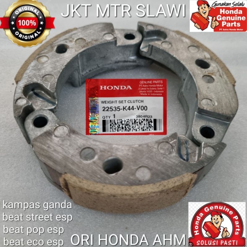 Jual 22535-K44-V00 kampas ganda beat pop esp, beat eco, beat street ...