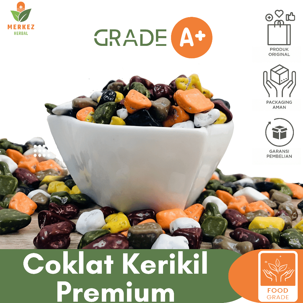 Jual Coklat Cokelat Arab Batu Kerikil Krikil Premium 1Kg Gram Asli Khas ...