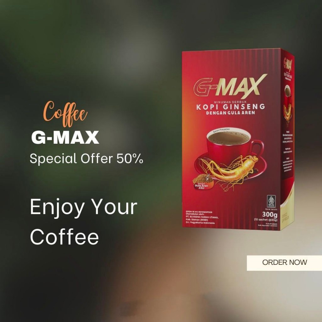 Jual Kopi Kesehatan Pria Kopi G MAX Kopi Terapi Pria Dewasa Kopi ...