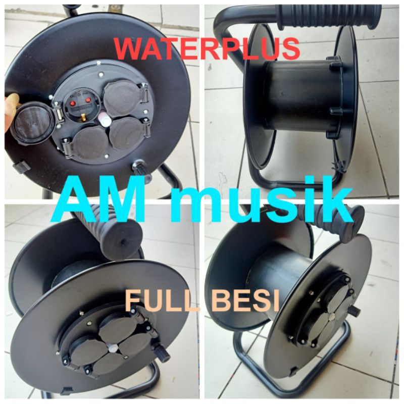 Jual KABEL ROLL WATERPROOF C225 FULL BESI 4 COLOKAN LISTRIK GULUNGAN ...