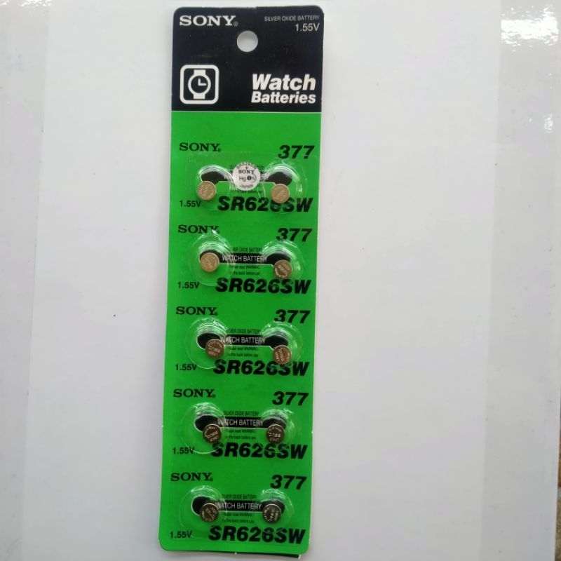 Jual baterai jam tangan Sony murah harga per papan/per lembar 10pcs ...