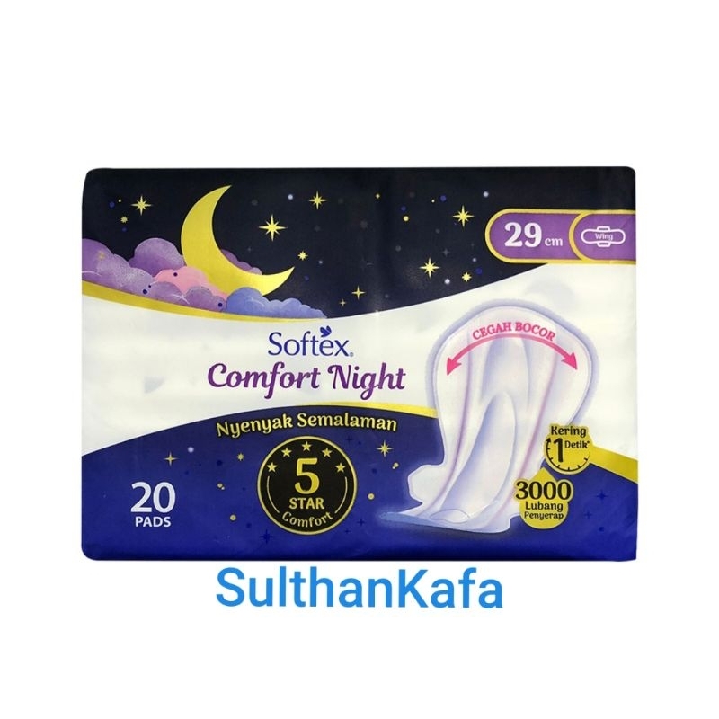 Jual softex/softex night/softex comfort night/softex 36cm/softex isi 20 | Shopee Indonesia